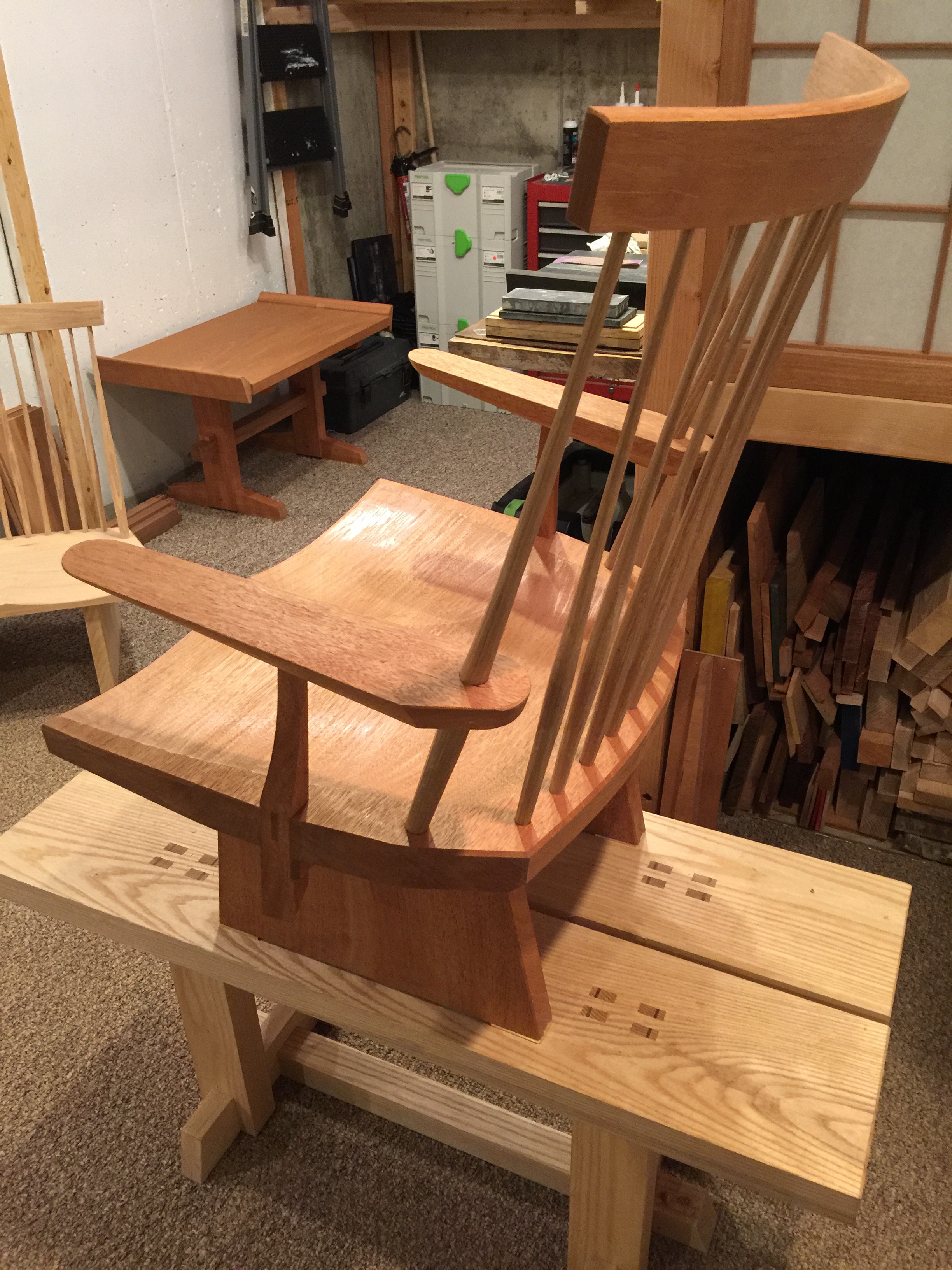 Tea House Table and Chair - Final - Brian Holcombe Woodworker