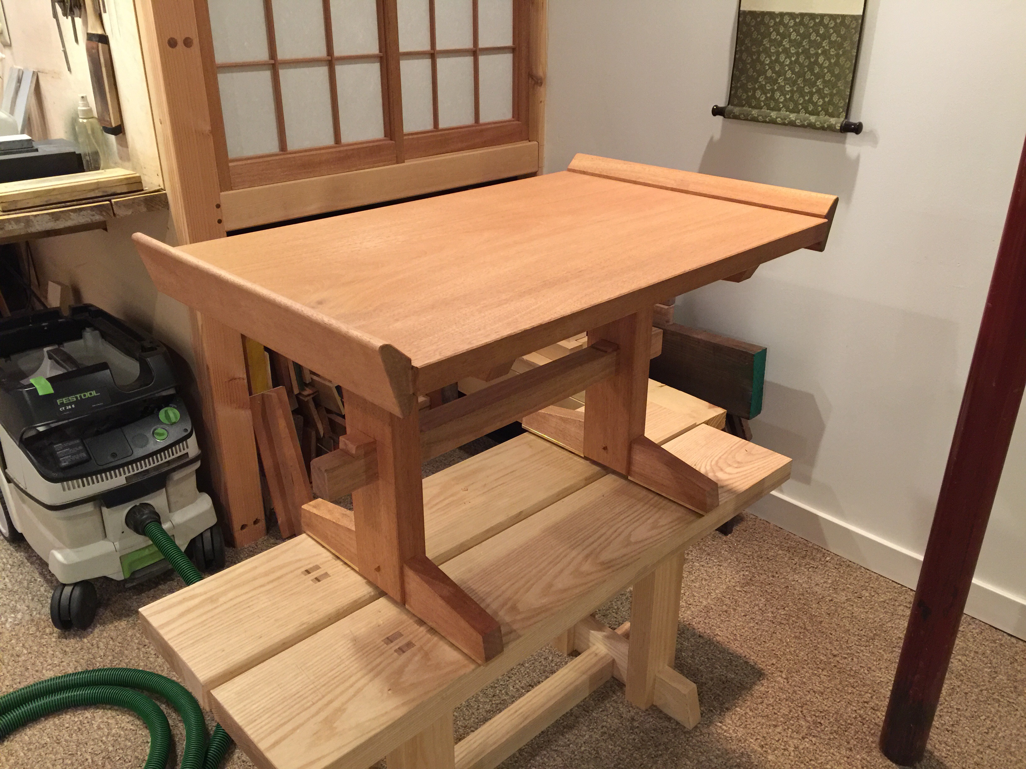 Tea House Table and Chair - Final - Brian Holcombe Woodworker